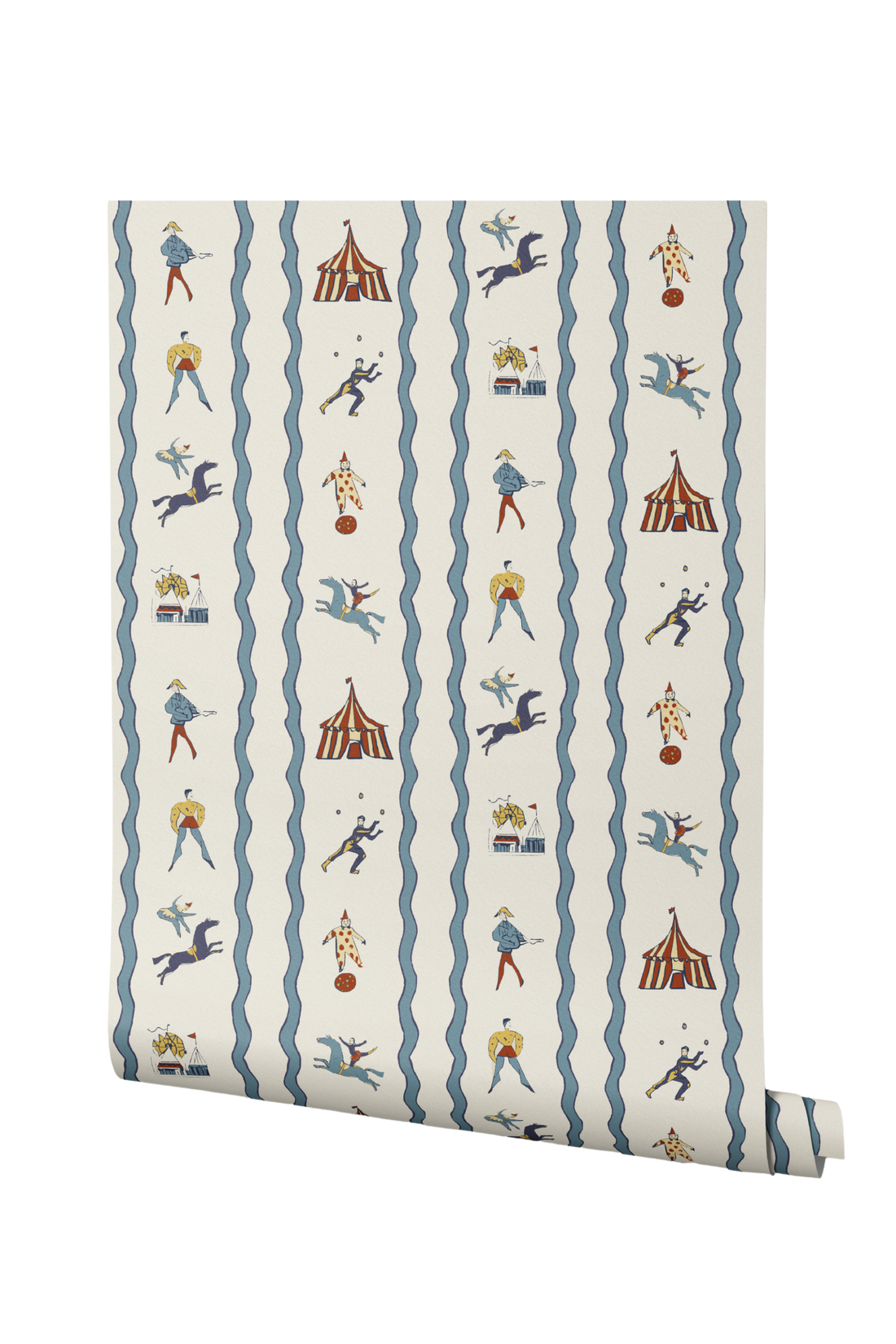 Run Away to the Circus | Circus Stripe Wallpaper | Annika Reed Studio ...